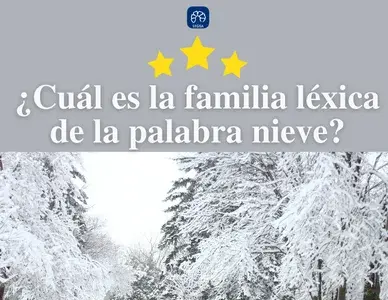 ¿Cuál es la familia léxica de la palabra nieve? | Español