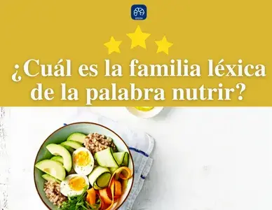 ¿Cuál es la familia léxica de la palabra nutrir? | Español