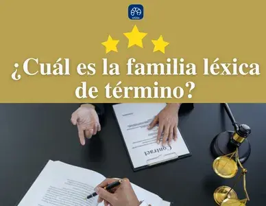 ¿Cuál es la familia léxica de la palabra término? | Español